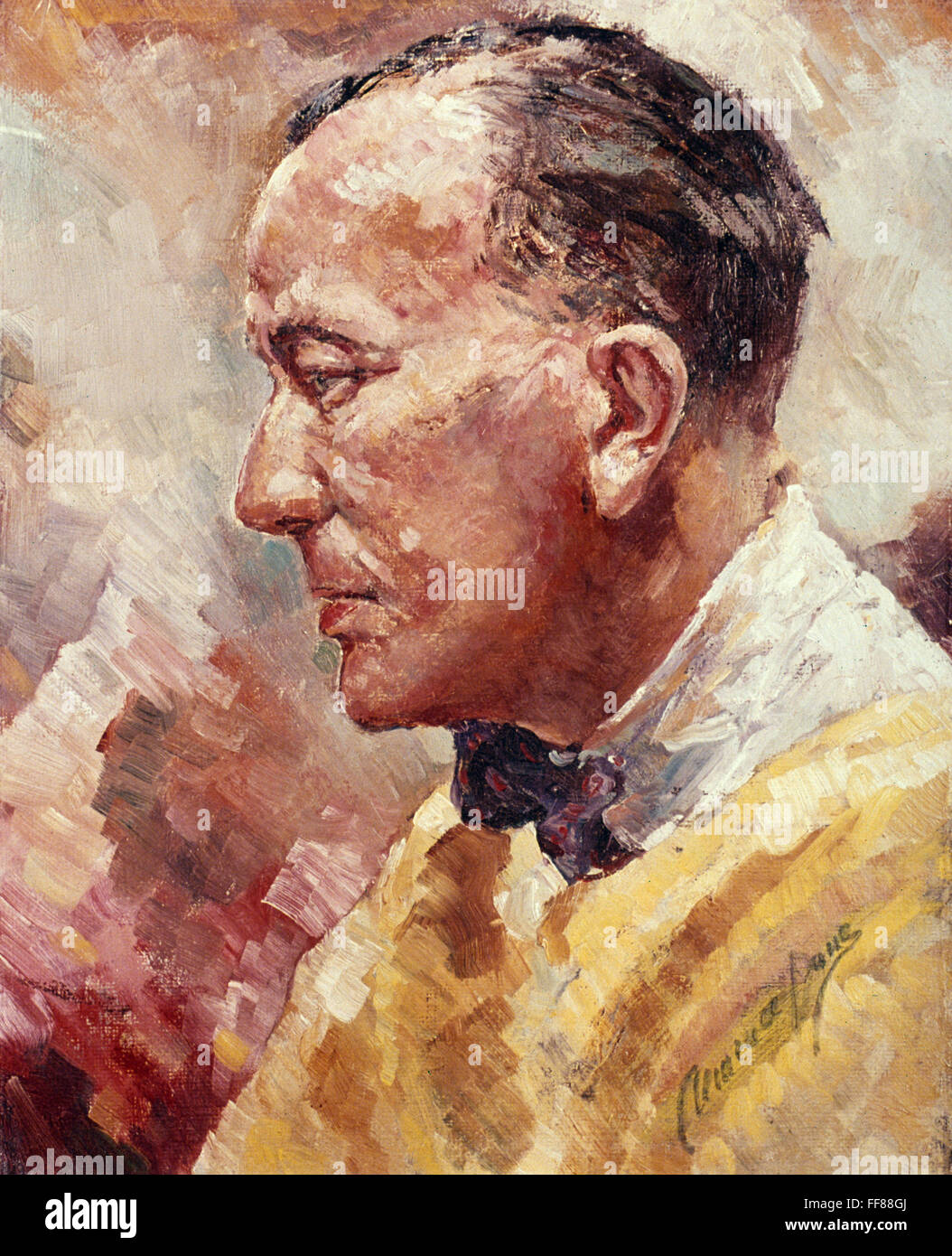 NOEL COWARD (1899-1973). /nEnglish actor, playwright, and composer. Oil ...