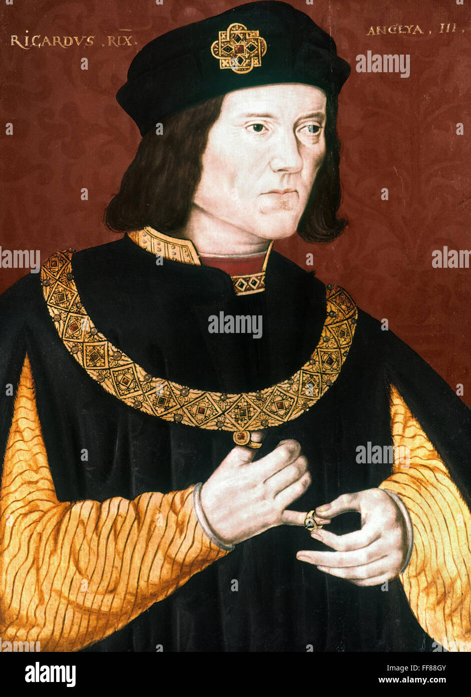 RICHARD III (1452-1485). /nKing of England, 1483-1485. Oil on panel ...