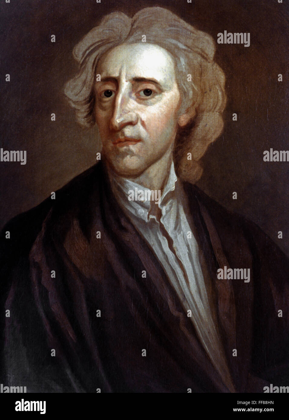 JOHN LOCKE (1632-1704). /nEnglish philosopher. Oil on canvas (detail ...