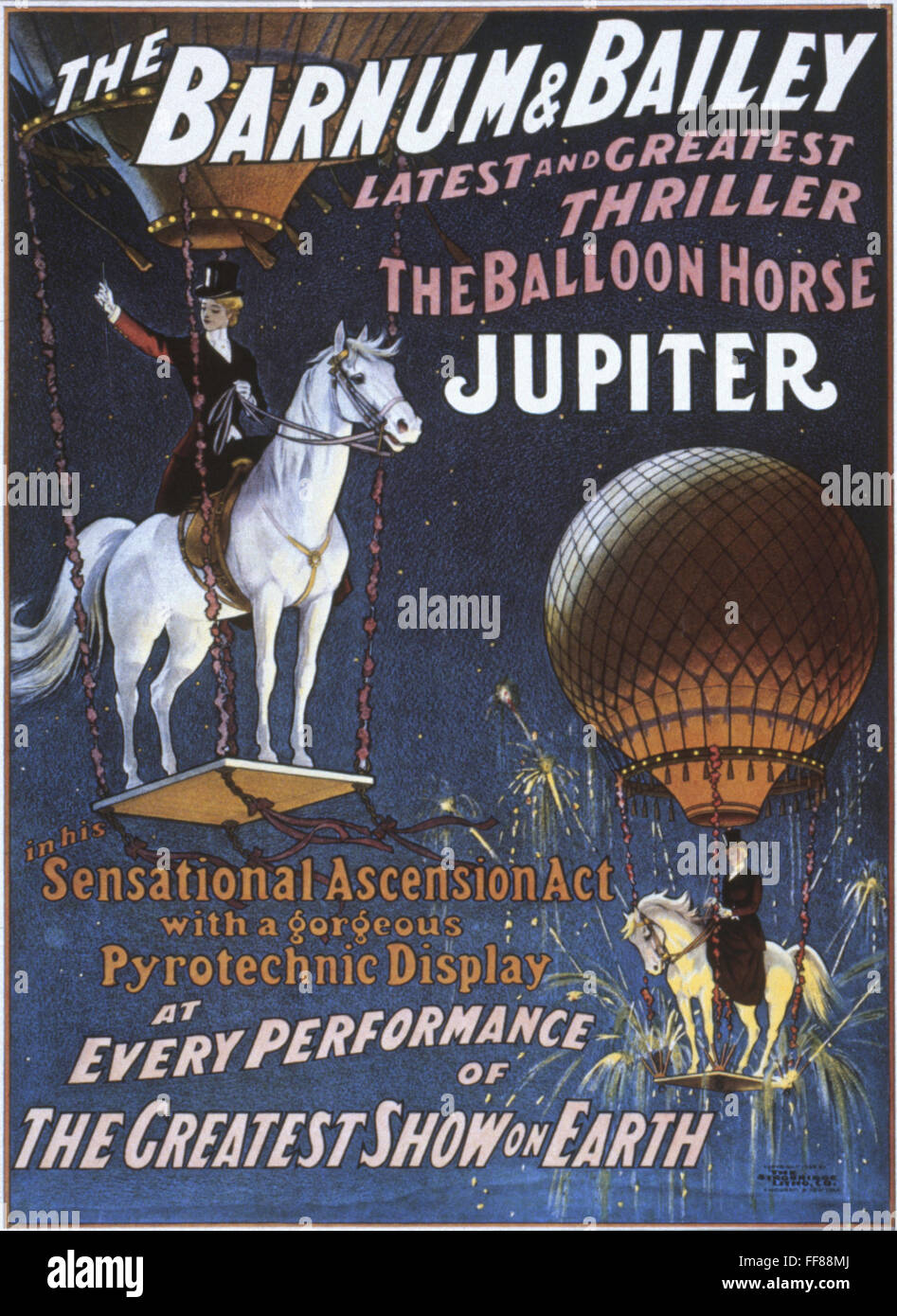CIRCUS POSTER, 1909. /nAmerican Stock Photo - Alamy
