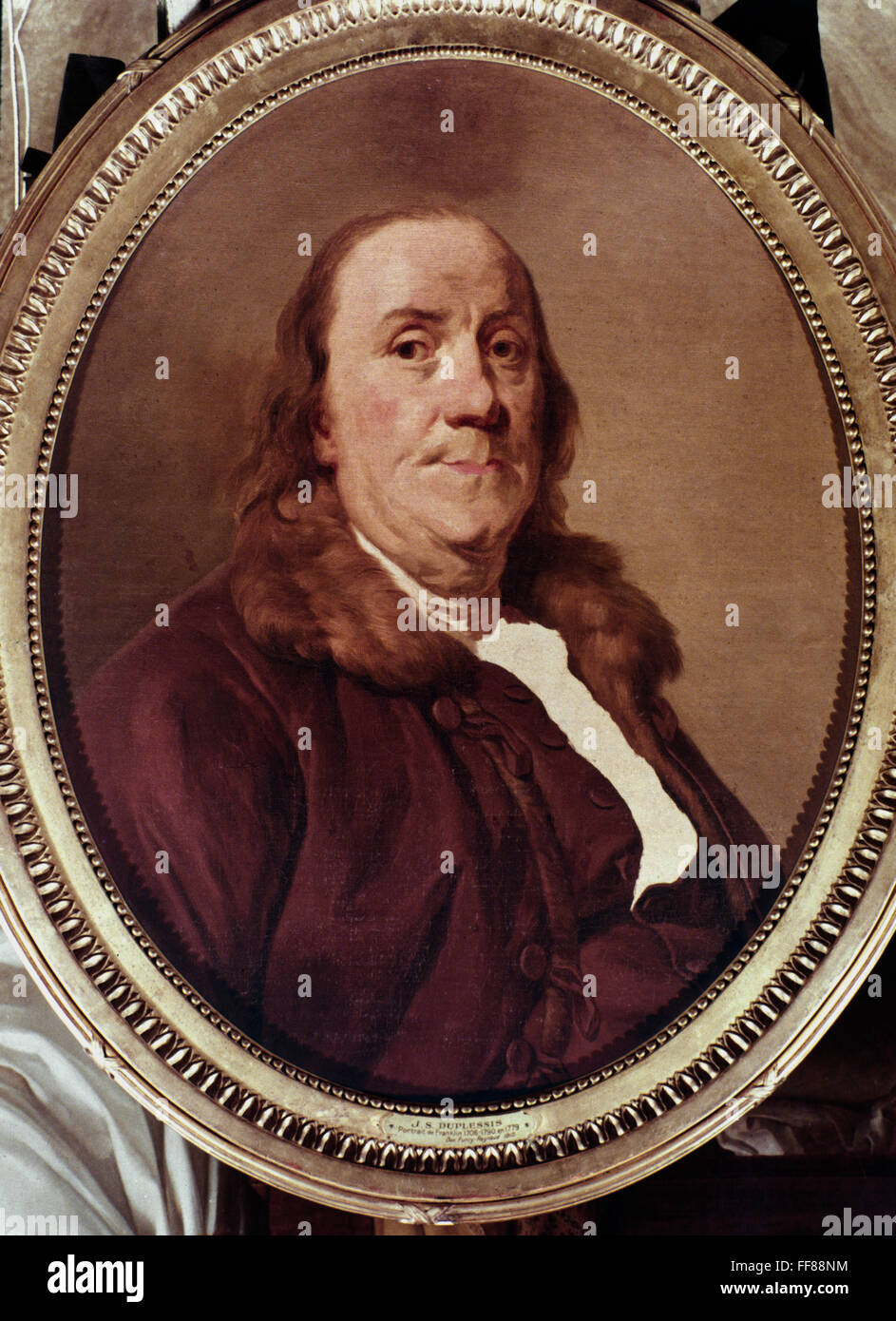BENJAMIN FRANKLIN (1706-1790). /nAmerican printer, publisher, scientist ...