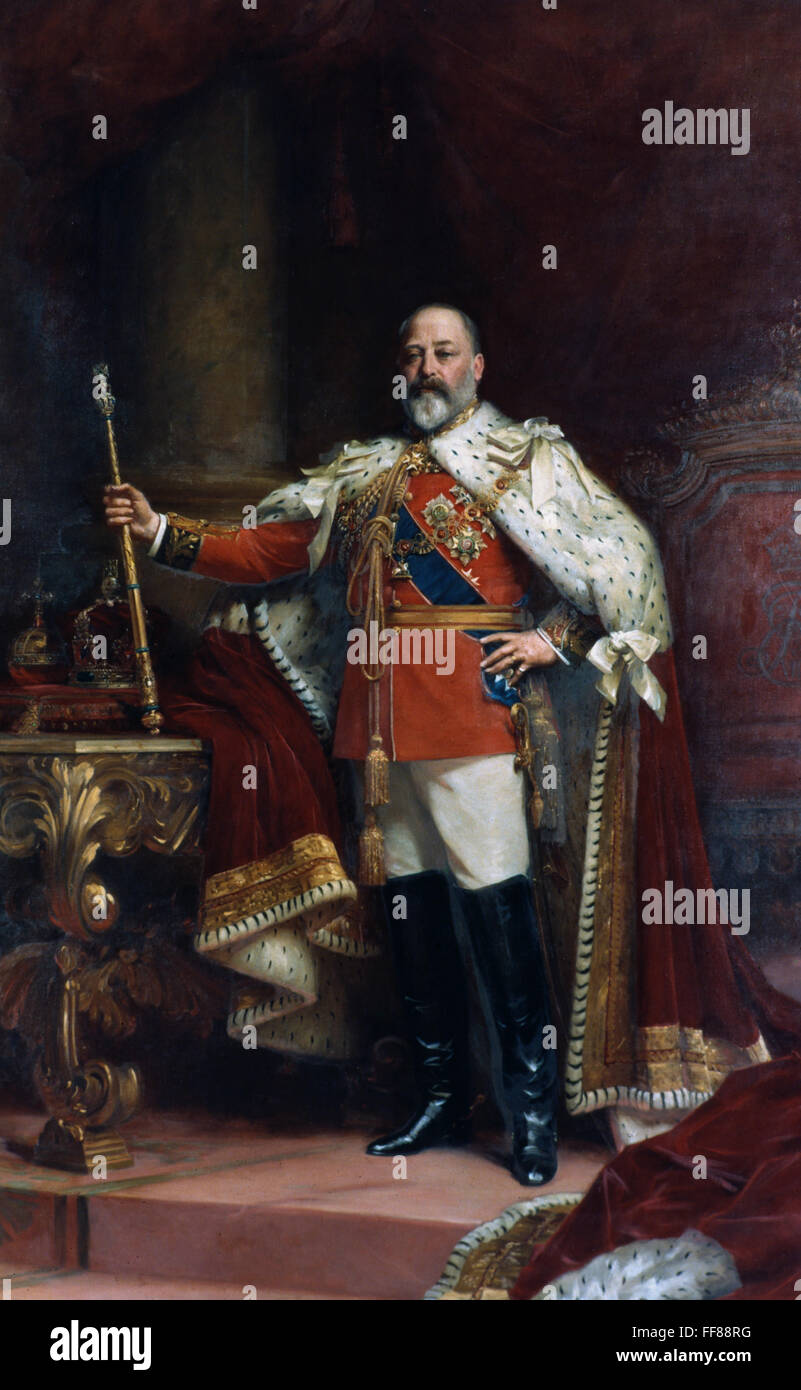 KING EDWARD VII OF ENGLAND /n(1841-1910). King of England, 1901-1910 ...