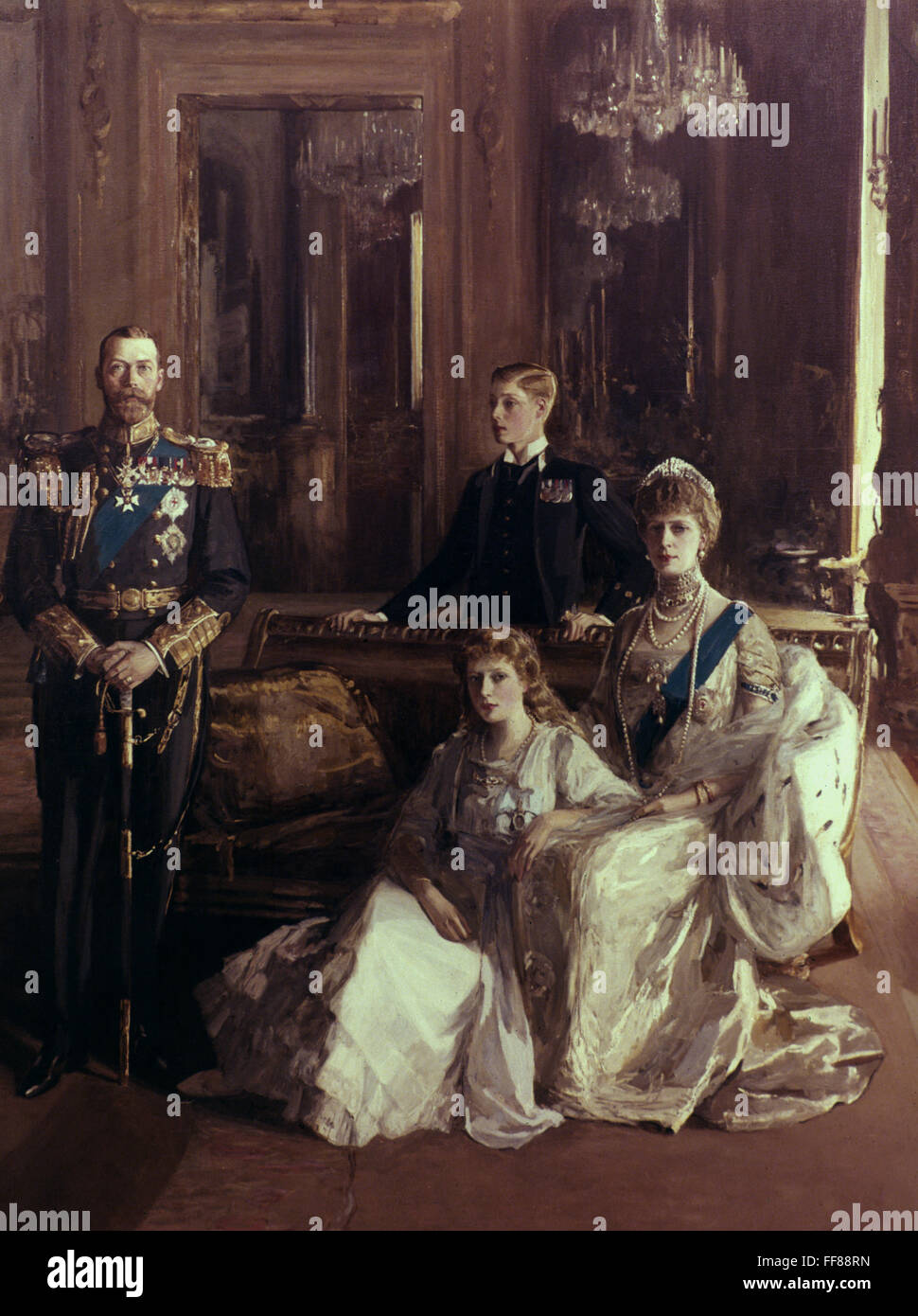 KING GEORGE V & FAMILY. /nGeorge V, King of England, 1910-1936, and the ...