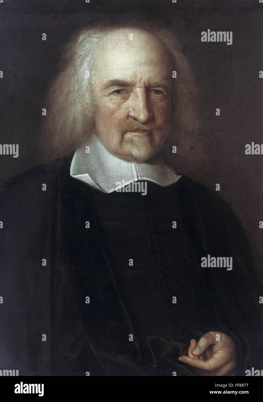 THOMAS HOBBES (1588-1679). /nEnglish philosopher. Oil on canvas, c1669 ...