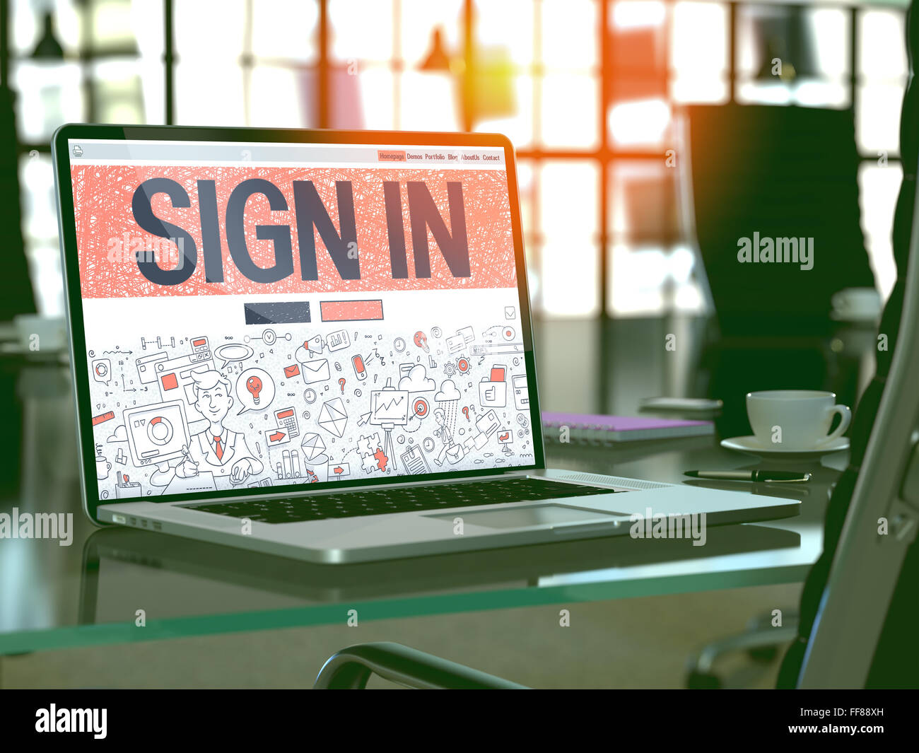 Concept authorization in system hi-res stock photography and images - Alamy