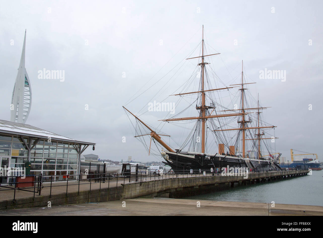 The British Royal Navy historical warship, HMS Warrior (1860) restored ...