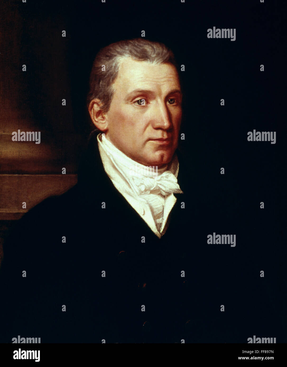 JAMES MONROE (1758-1831). /nFifth President of the United States. Oil ...