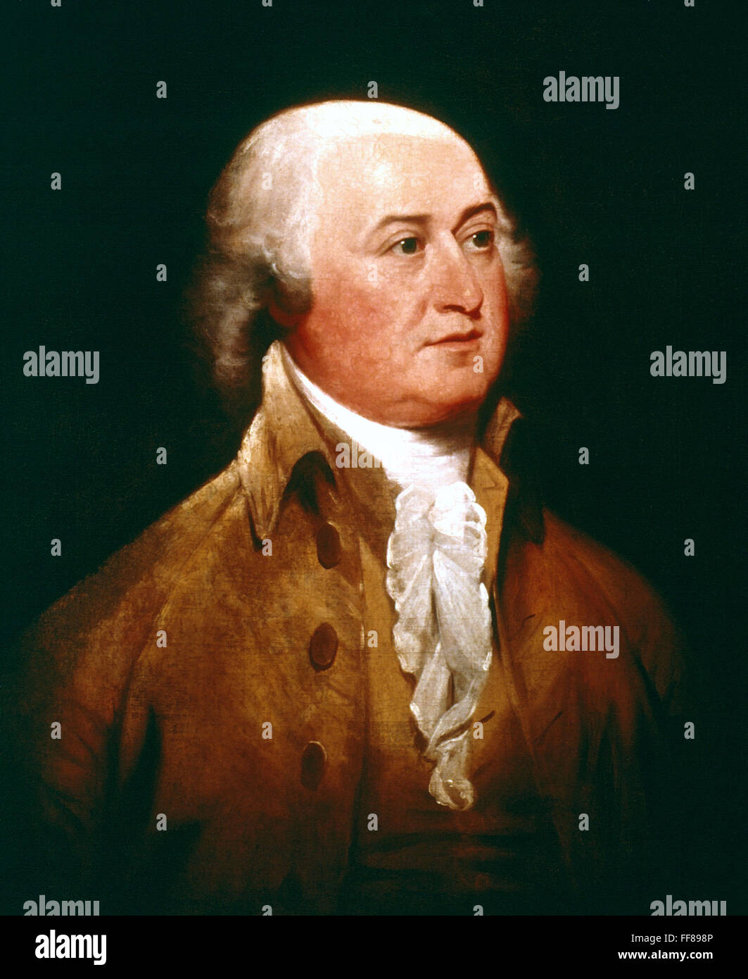 JOHN ADAMS (1735-1826). /nOil on canvas by John Trumbull, 1793 Stock ...