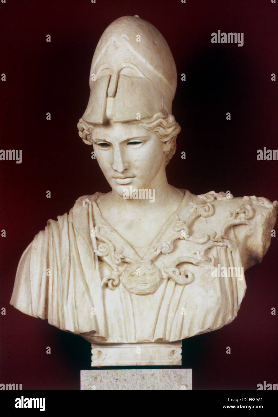 ATHENA/MINERVA. /nRoman marble copy of Athena after the Greek original ...