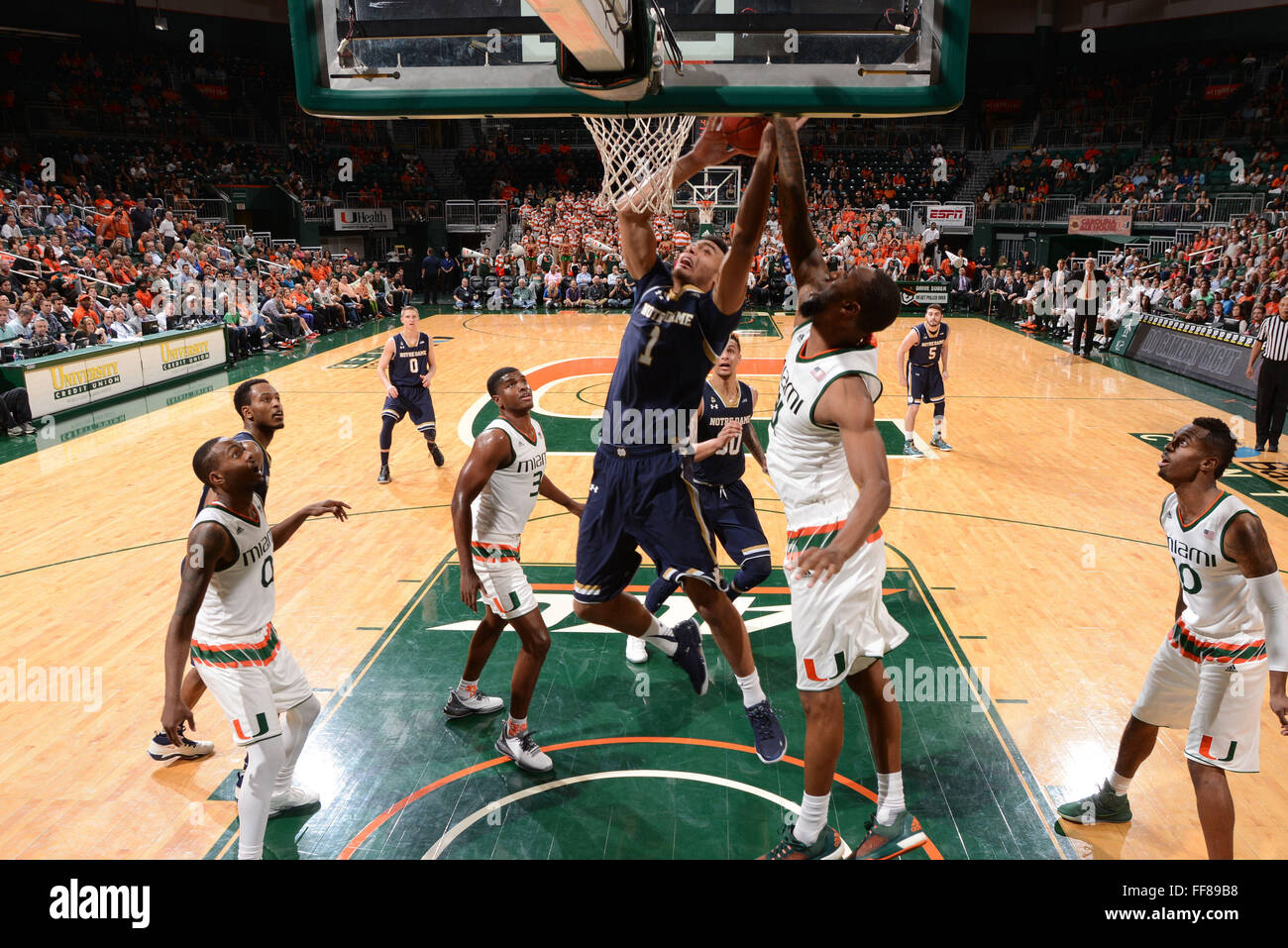 Coral Gables, Florida, USA. 3rd Feb, 2016. Austin Torres #1 of Notre ...