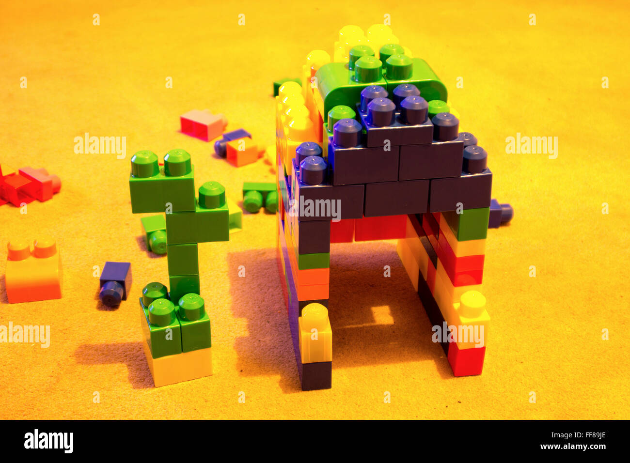 Child Building Blocks Stock Photo - Alamy