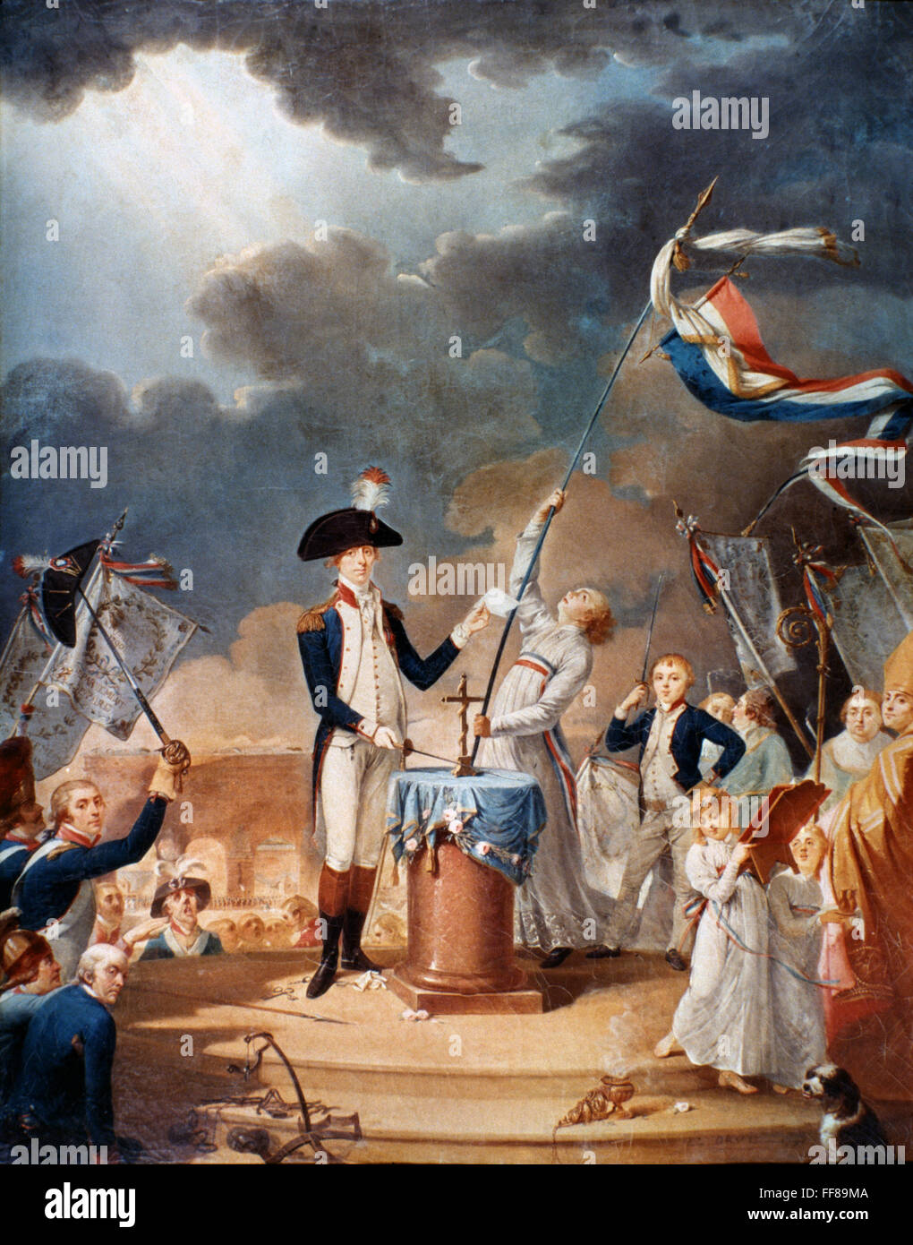 MARQUIS DE LAFAYETTE /n(1757-1834). French statesman and officer. Oath ...