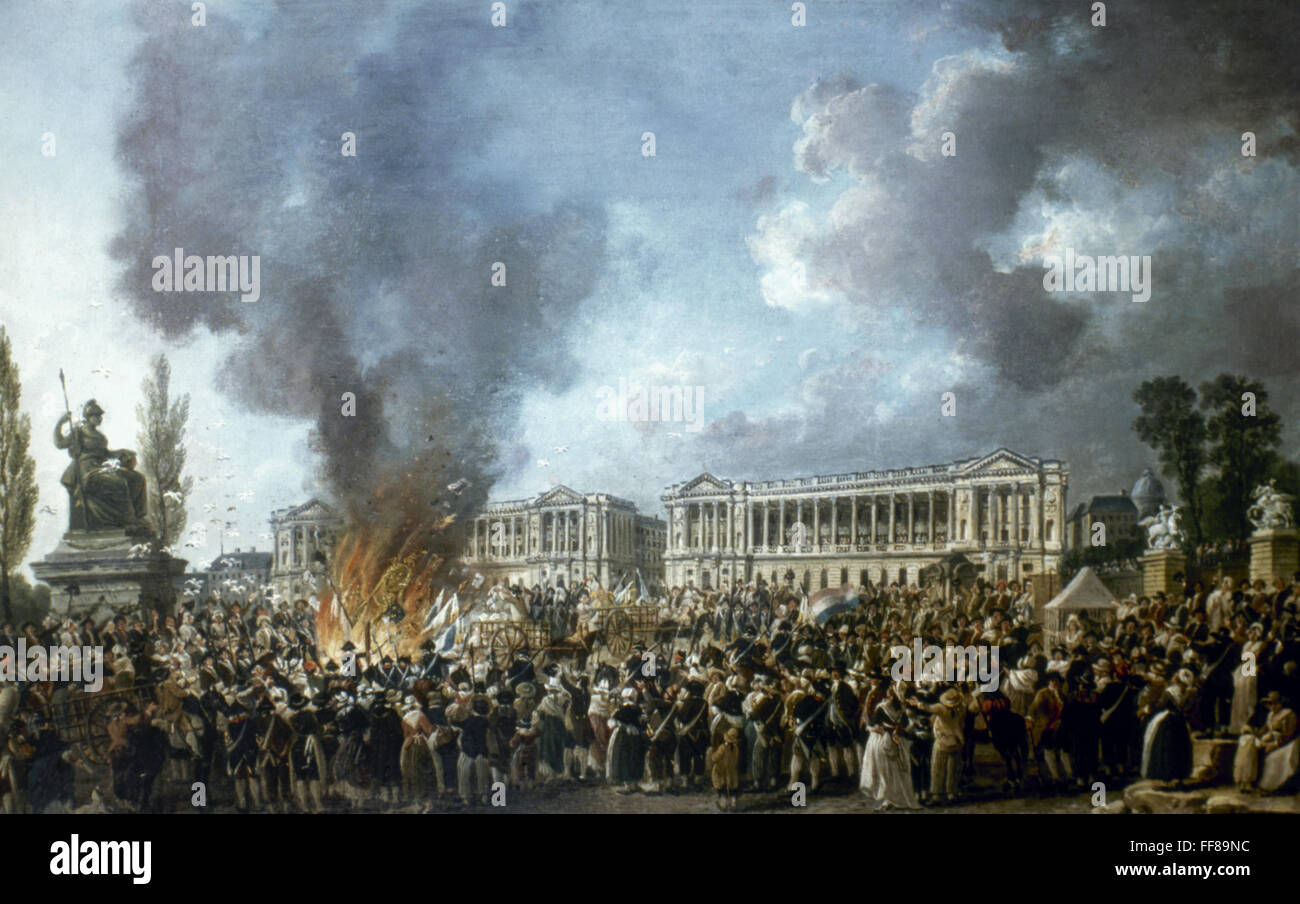 FRENCH REV: FESTIVAL, 1793. /nFestival of Unity at the Place de la ...