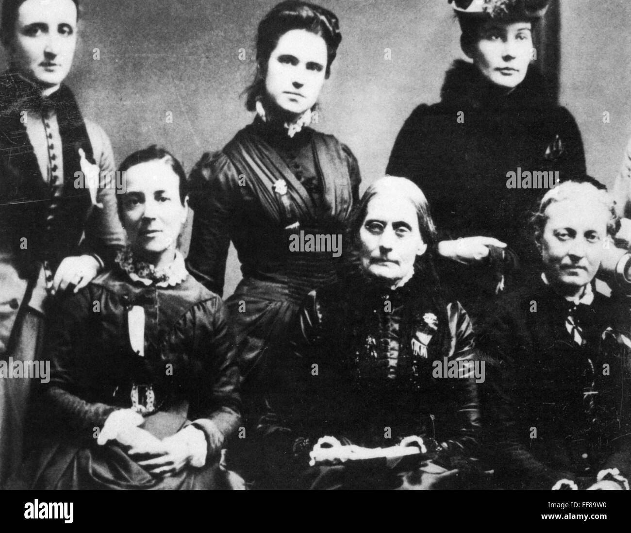 SUFFRAGETTES, 1888. /nSome of the members of the Executive Committee of ...