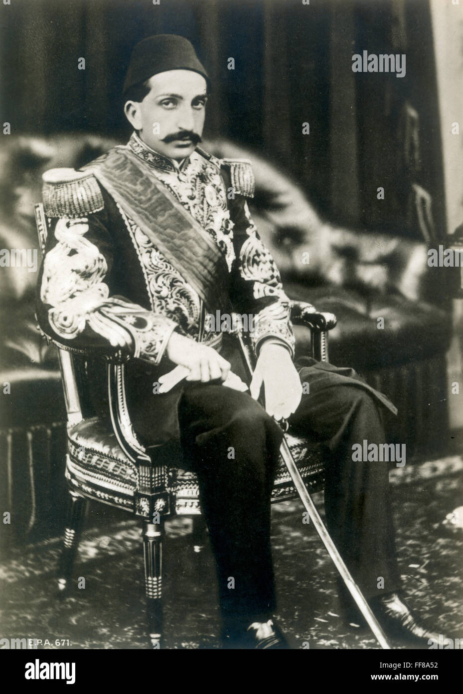 ABDUL HAMID II (1842-1918). /nSultan of Turkey, 1876-1909. Photographed ...