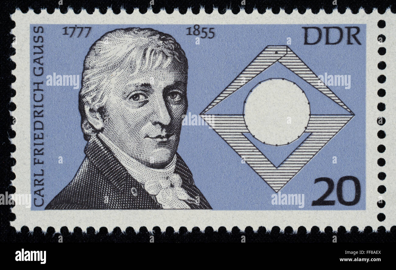 KARL FRIEDRICH GAUSS /n(1777-1855). German mathematician and astronomer ...