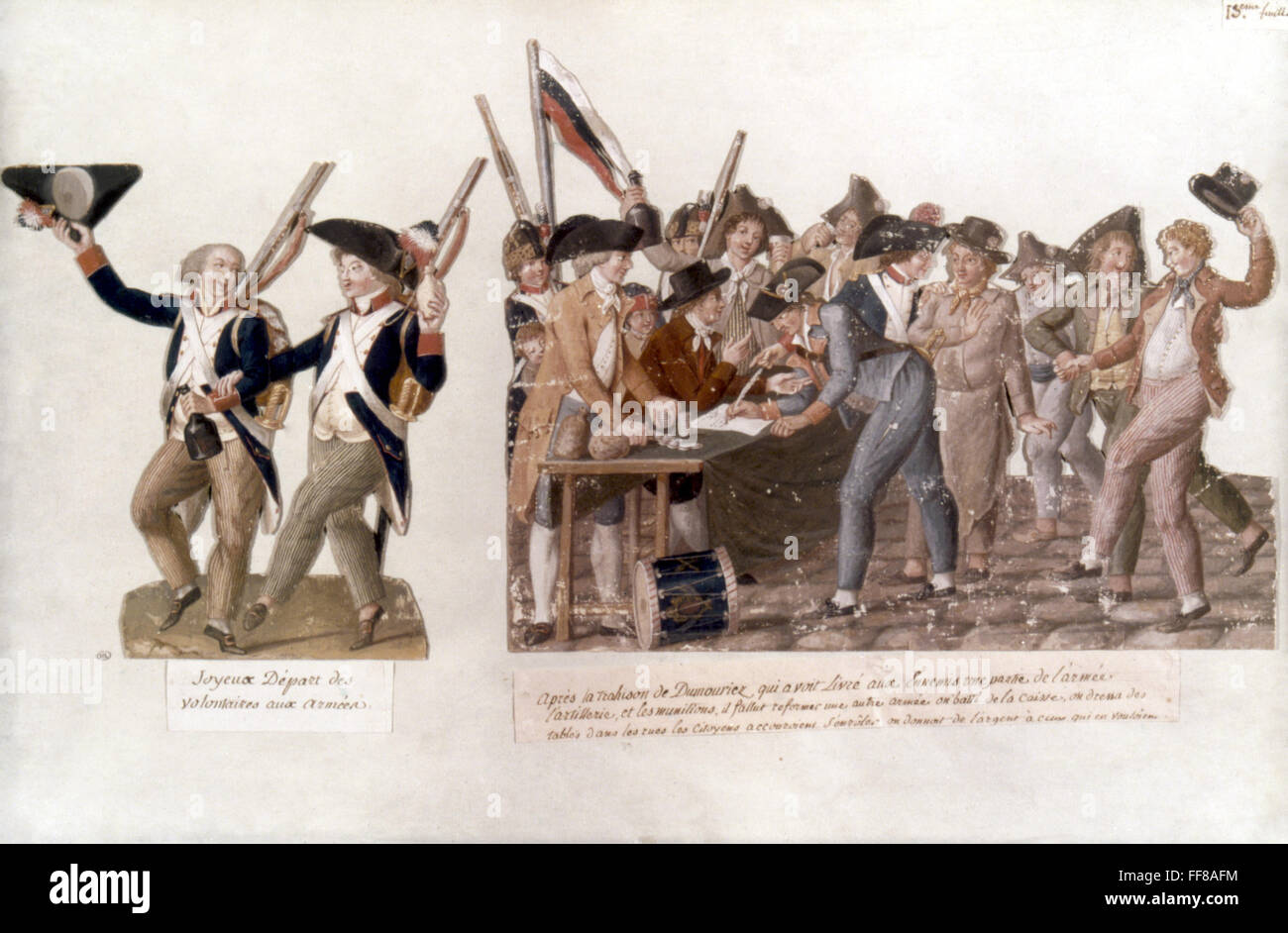 FRENCH REVOLUTION, 1793. /nConscription for the French Revolutionary ...