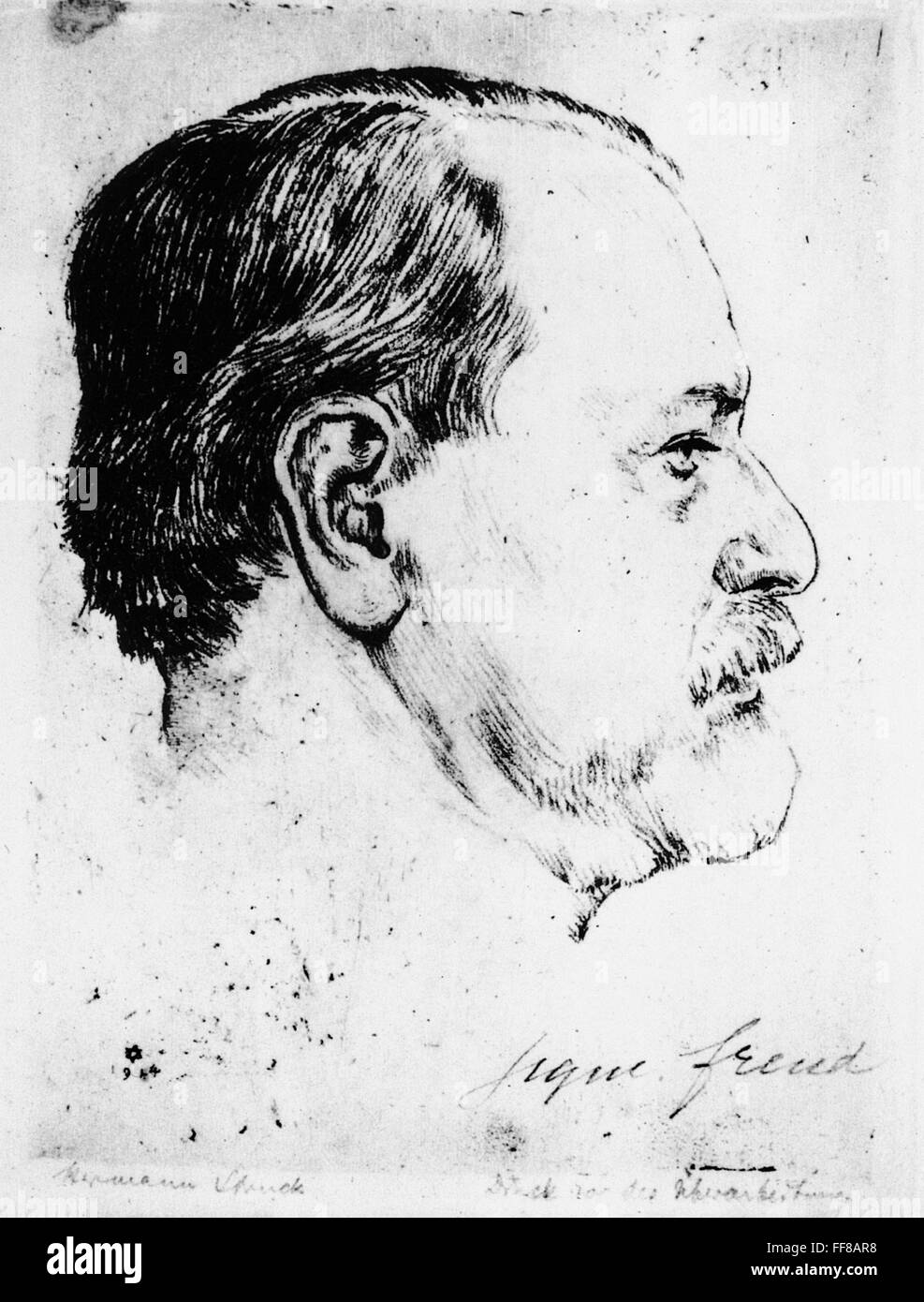 SIGMUND FREUD (1856-1939). /nAustrian neurologist and the founder of ...