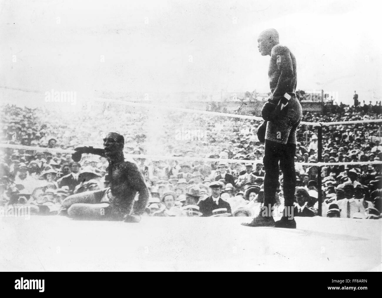 JACK JOHNSON (1878-1946). /nAmerican heavyweight pugilist. Jack Johnson ...