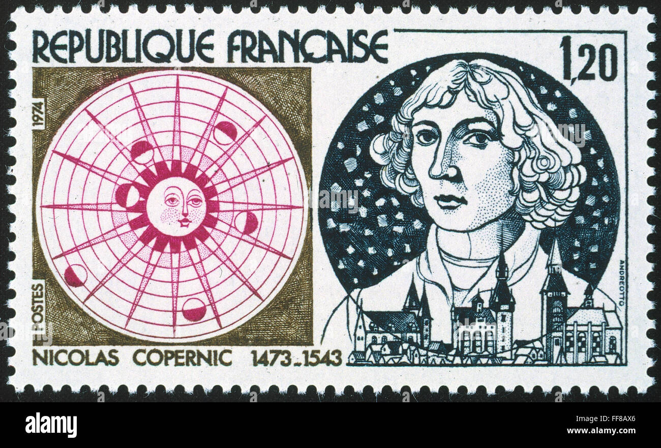 NICOLAUS COPERNICUS /n(1473-1543). Polish astronomer. On a French ...