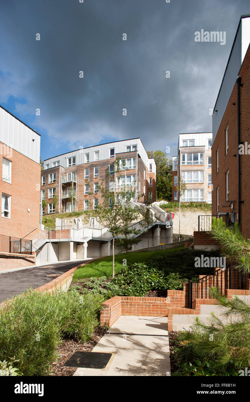 Apartment block Whyteleafe, Surrey, England Stock Photo - Alamy