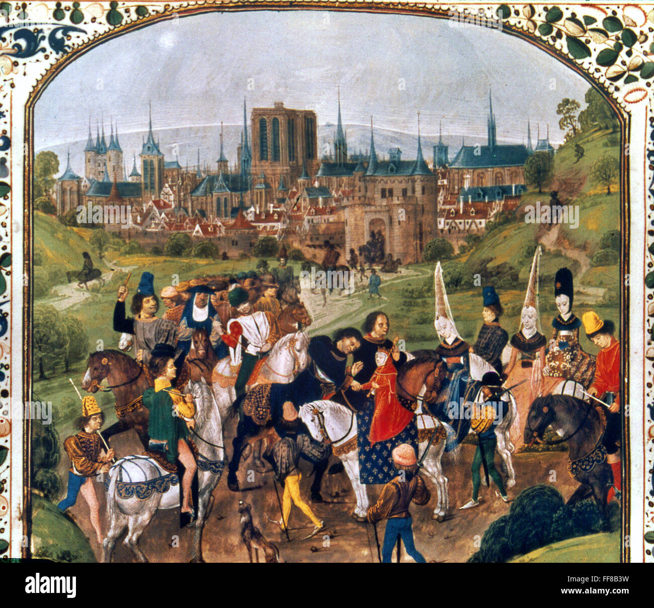 PARIS, 15th CENTURY. /nView of Paris. Illumination from a late 15th ...