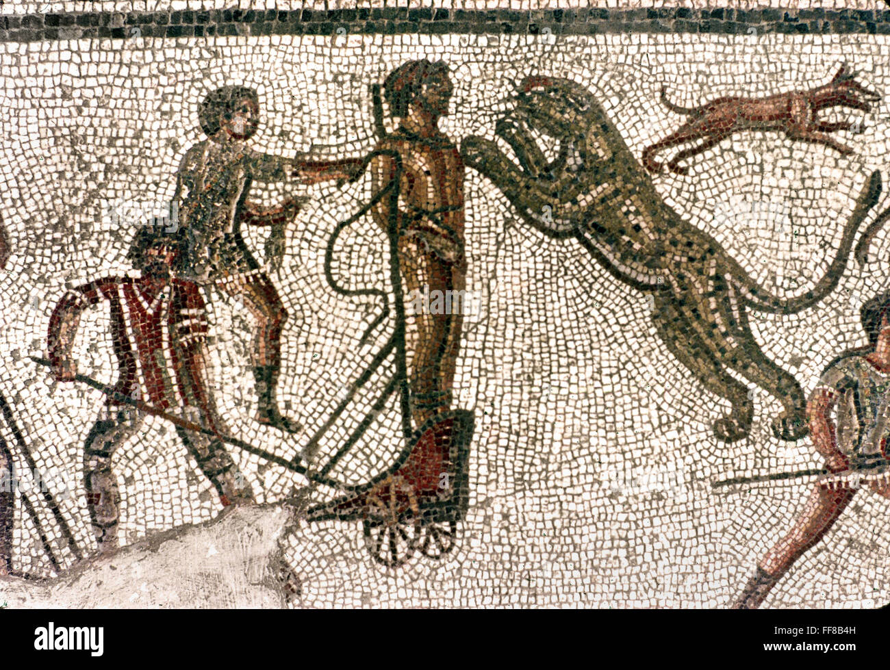 CHRISTIAN MARTYR. /nA Christian martyr in Roman amphitheater. Roman ...