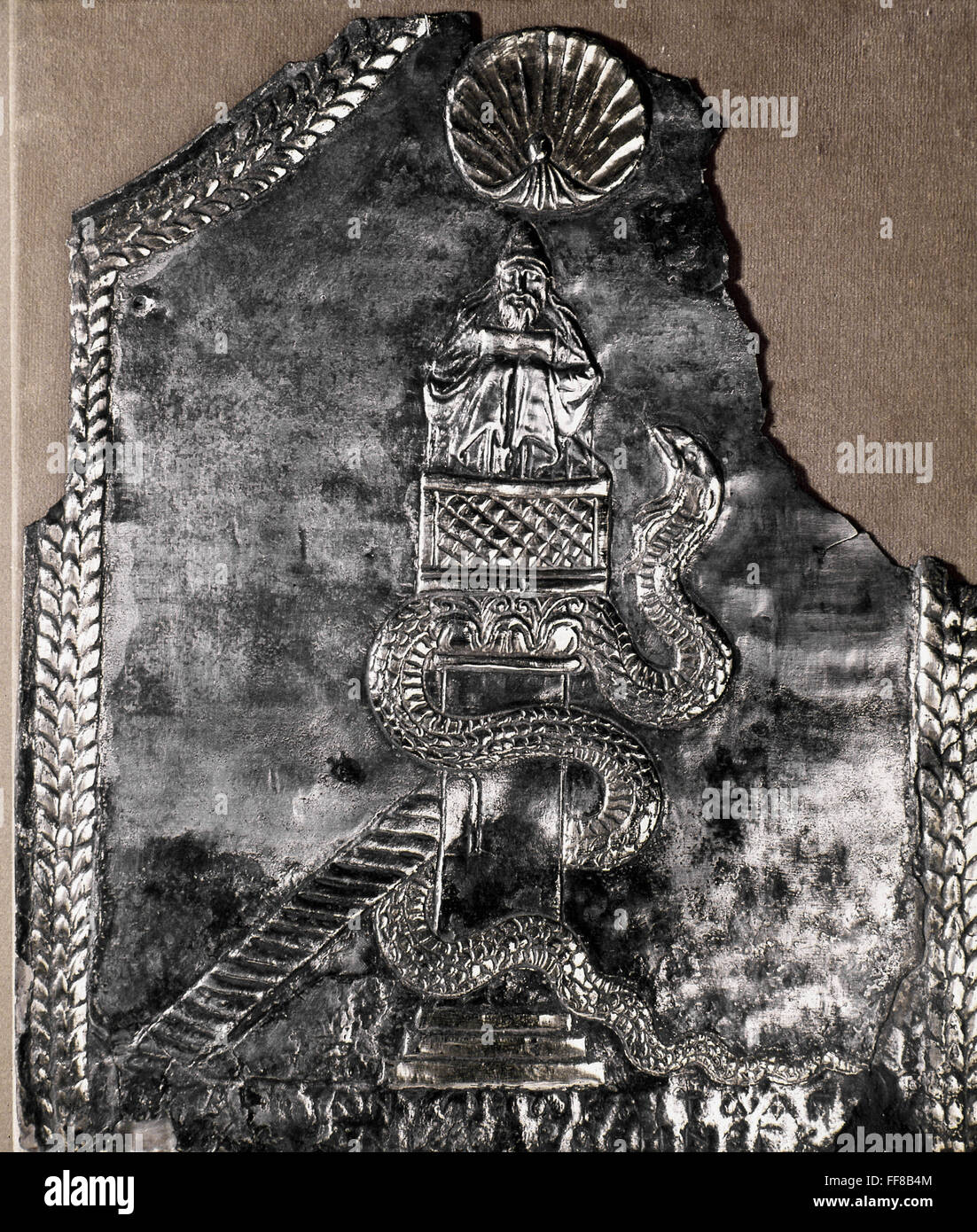 SAINT SIMEON STYLITES. /nSilver and silver-gilt reliquary of the pillar ...