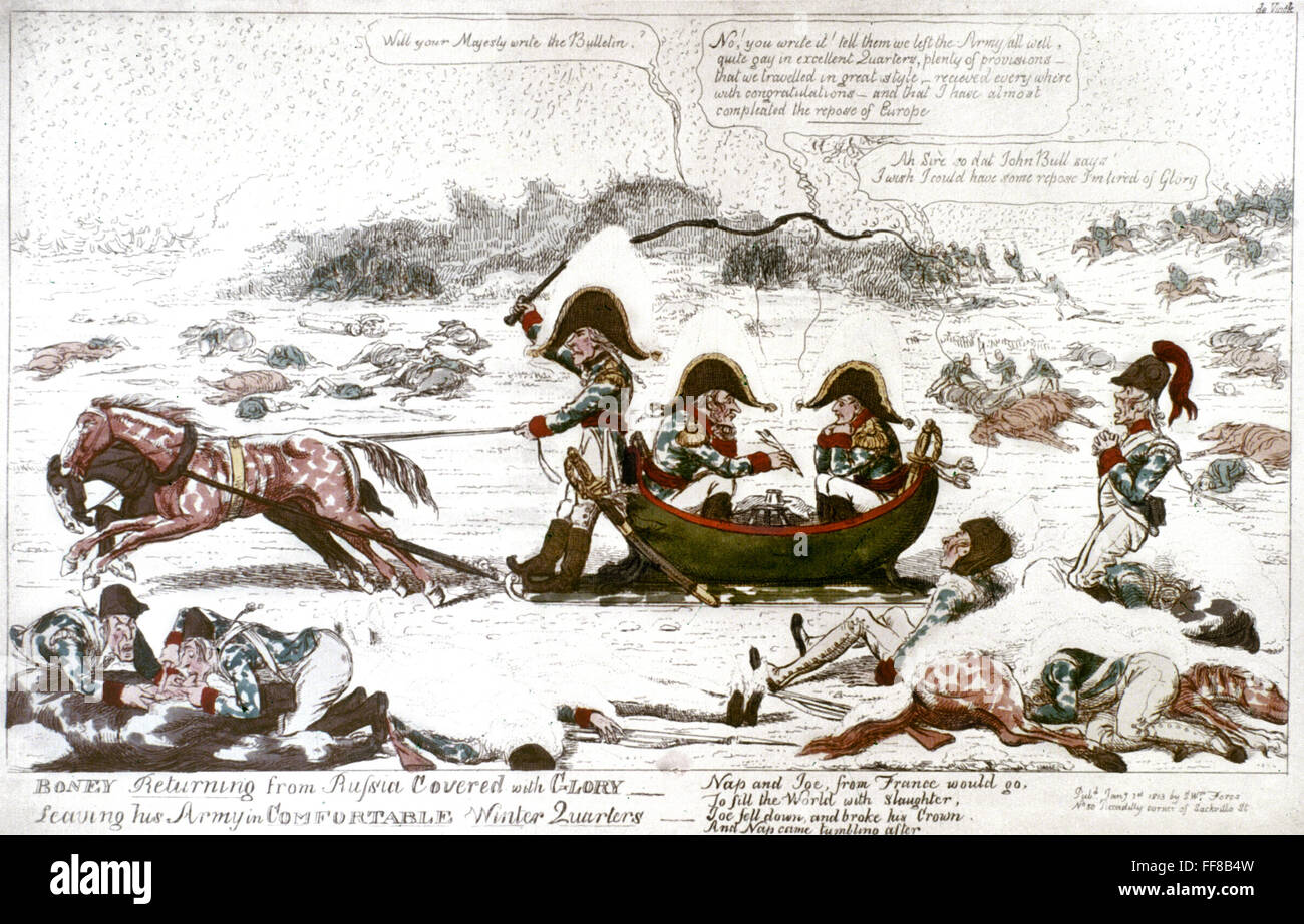 Napoleon russia winter hi-res stock photography and images - Alamy
