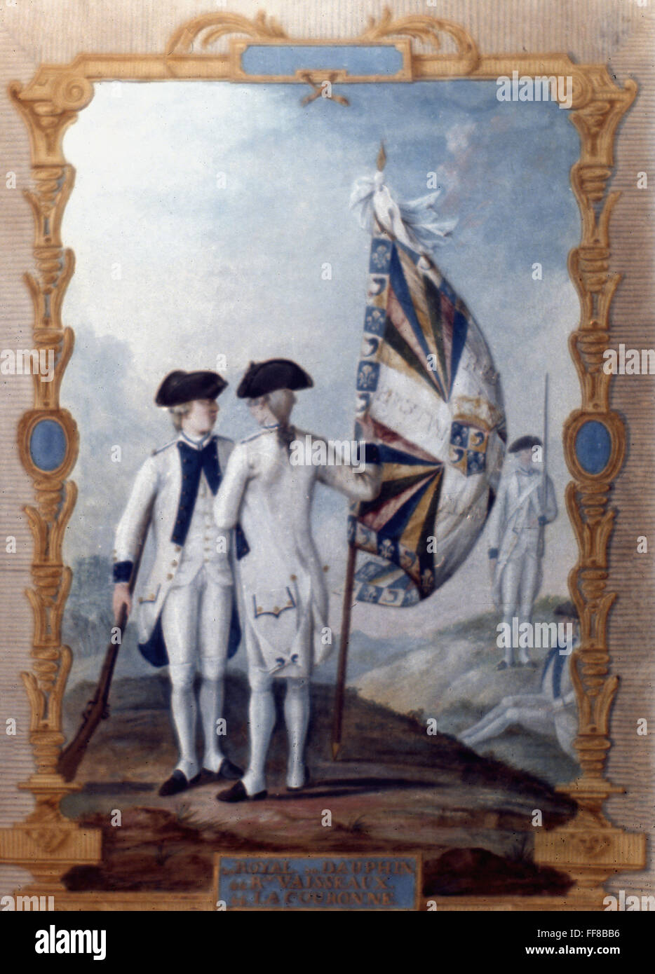 REVOLUTIONARY WAR, 1780. /nFrench infantrymen in Comte de Rochambeau's ...