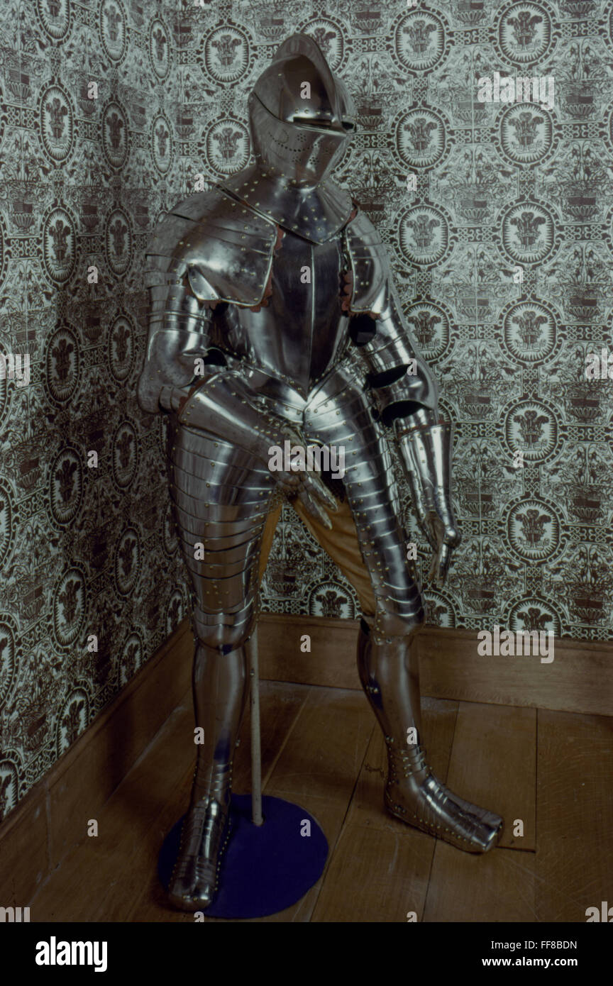 ARMOR, c1630-40. /nSuit of English steel Dymoke armor Stock Photo - Alamy