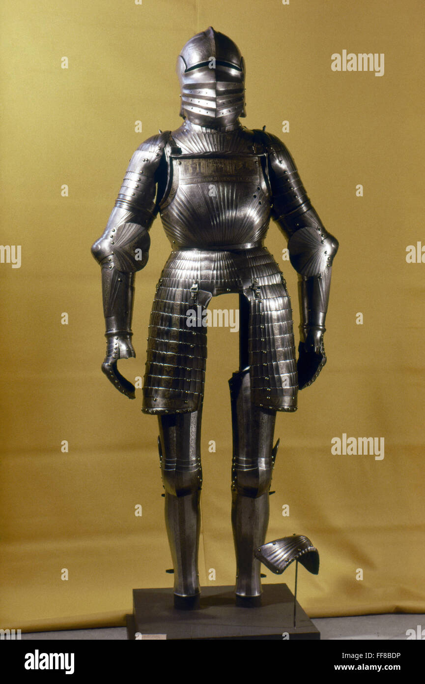 ARMOR, c1515. /nItalian armor, with the hallmark of the Missaglia ...