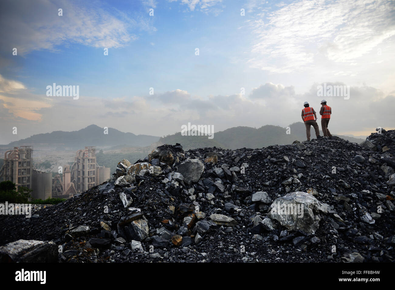 Mining engineers at work Stock Photo - Alamy