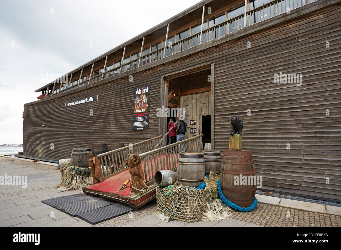 Copenhagen replica of Noah's Ark entrance Stock Photo - Alamy