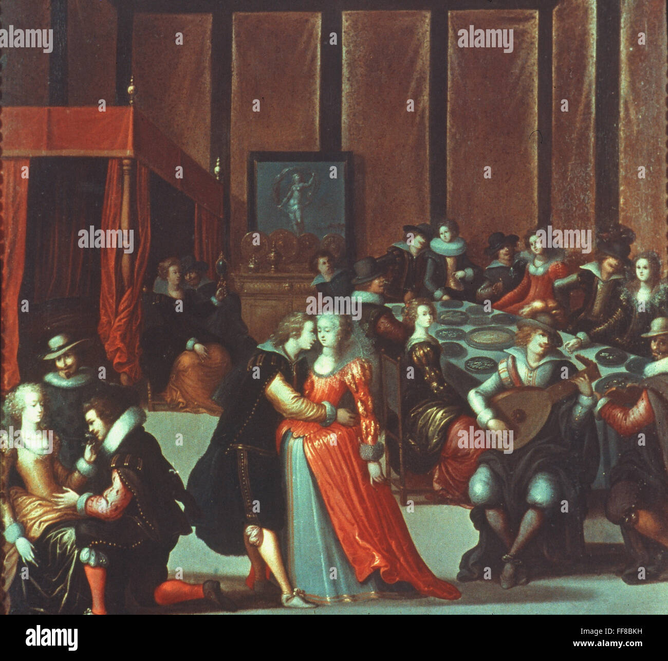 FRENCH NOBLES. /nA party in the home of a French nobleman in the early ...