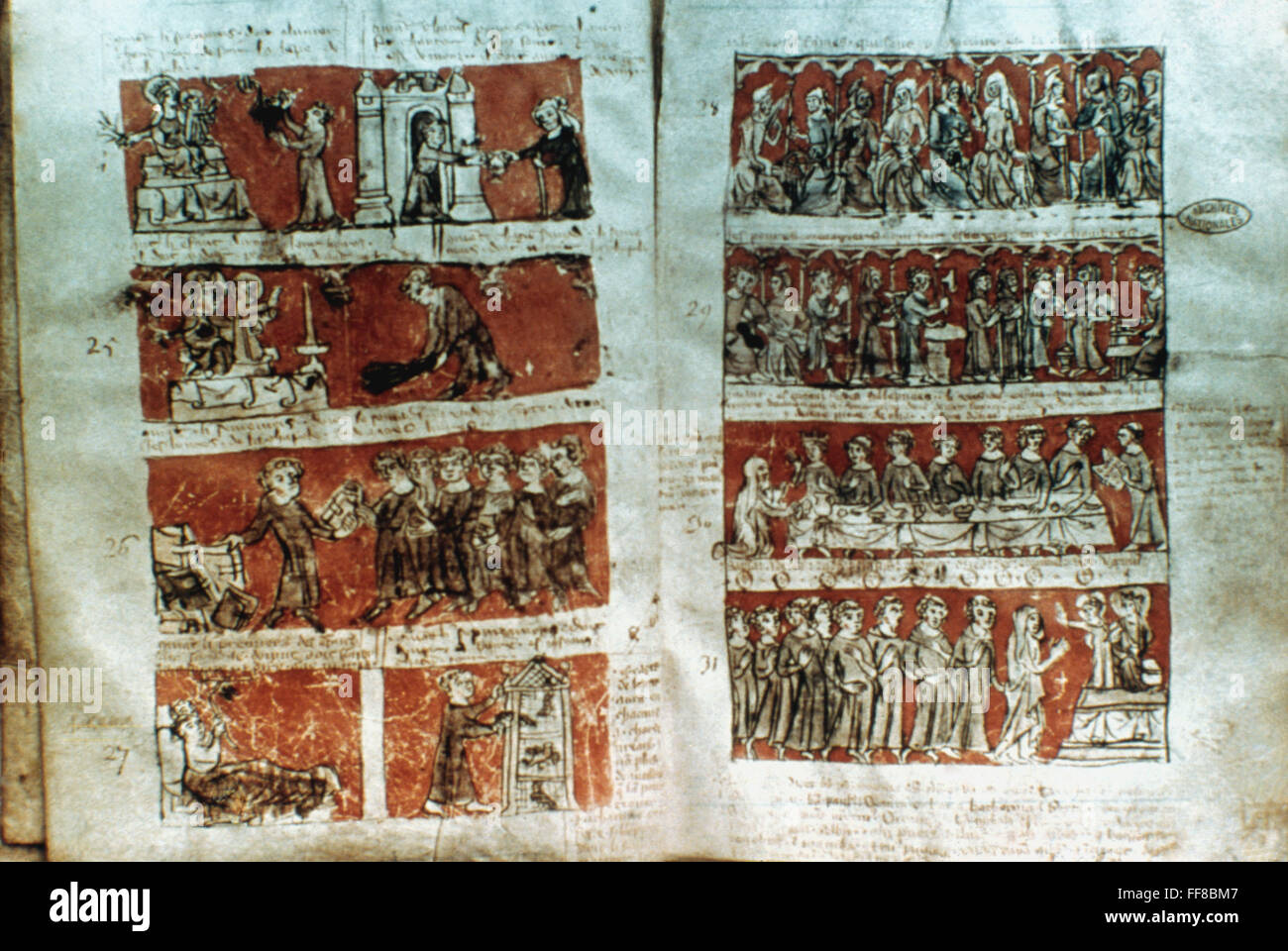 STUDENT LIFE, 14th C. /nScenes in the daily life of French students ...