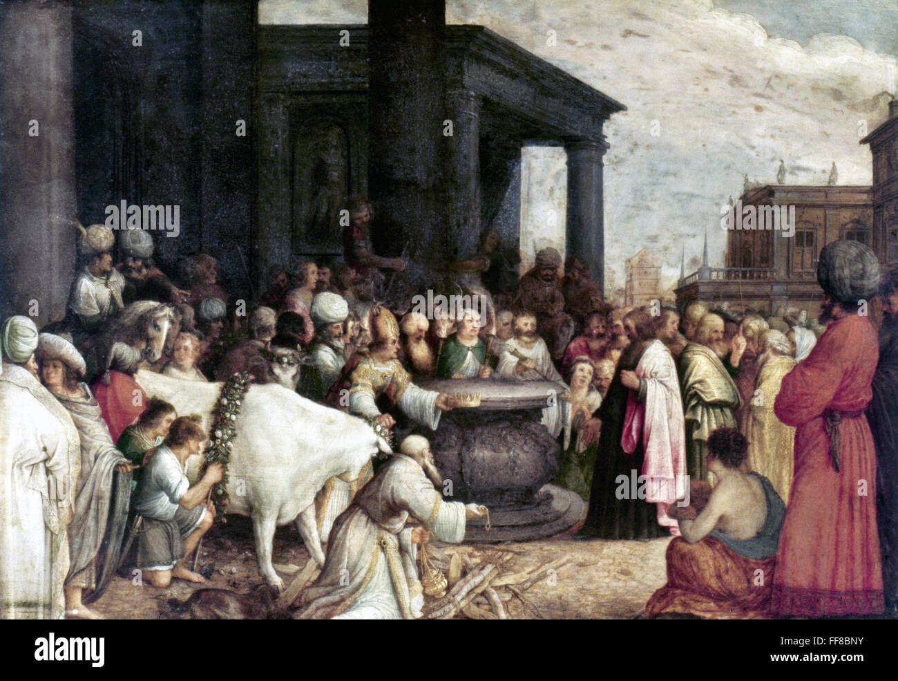PAUL AND BARNABAS. /nPaul and Barnabas in Lystra. Painting by Adriaan ...