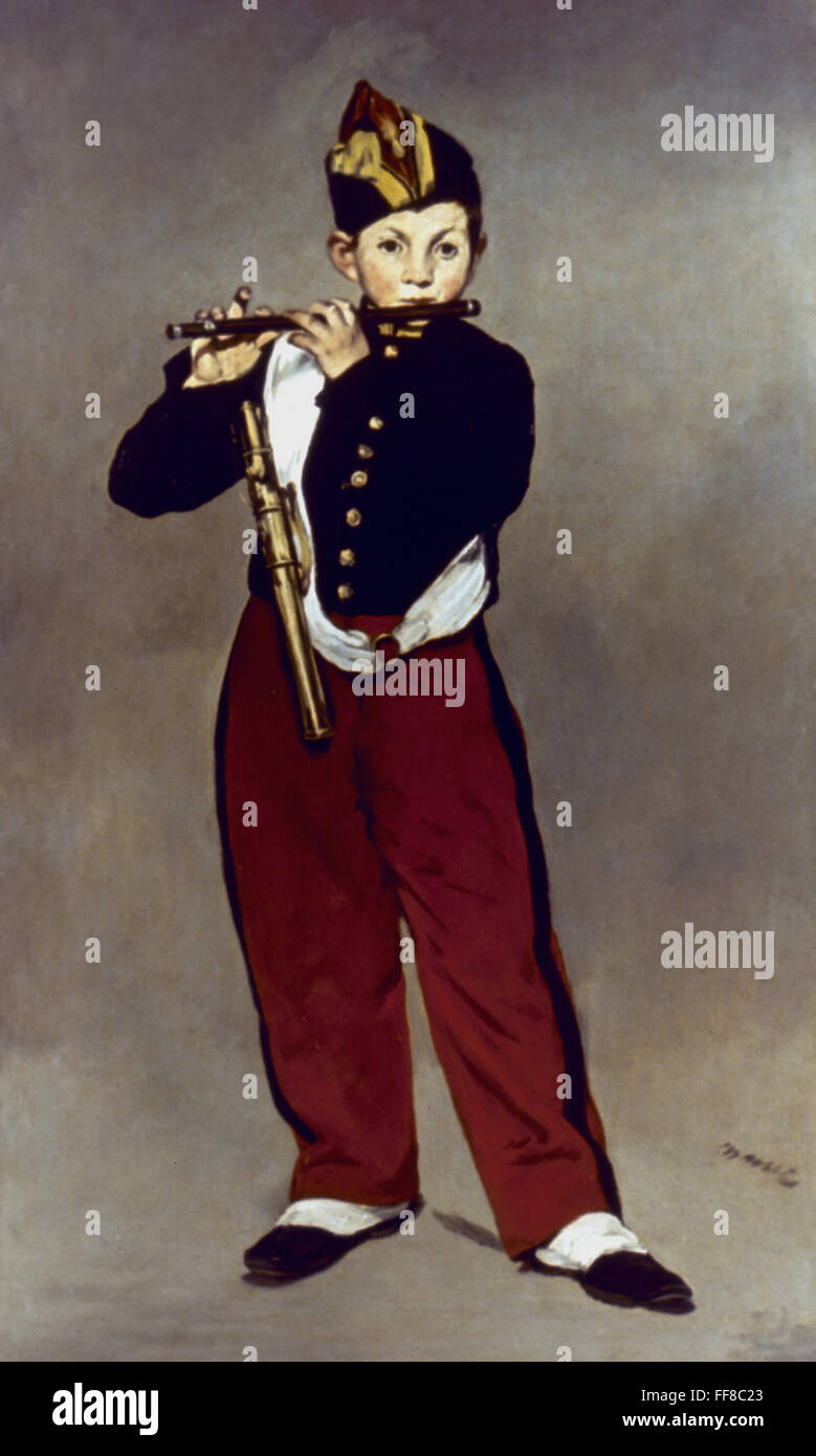 MANET: THE FIFER. /n(Le fifre). Oil on canvas, 1866, By Edouard Manet ...