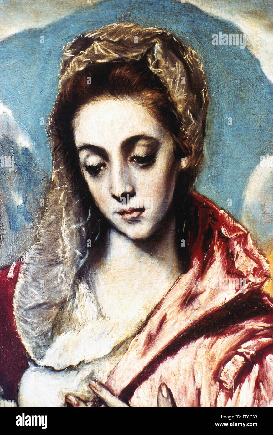 EL GRECO: HOLY FAMILY, c1595. /n'Holy Family with St. Anne,' detail ...