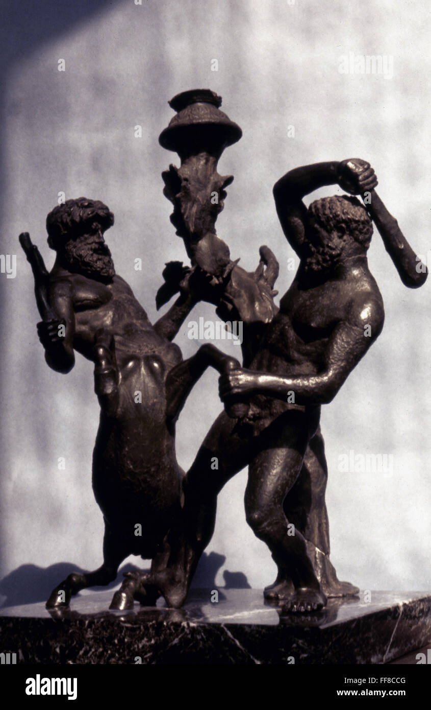 GREECE: HERCULES & CENTAUR. /nHercules and the Centaur: sculpture ...
