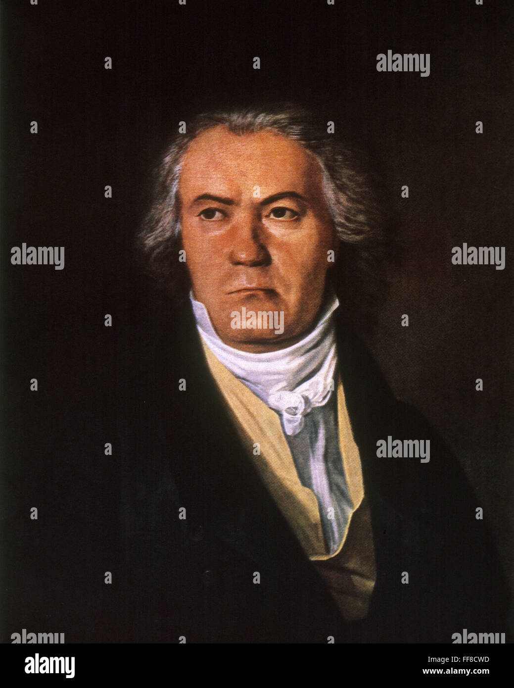 LUDWIG van BEETHOVEN /n(1770-1827). German composer. Oil on canvas ...