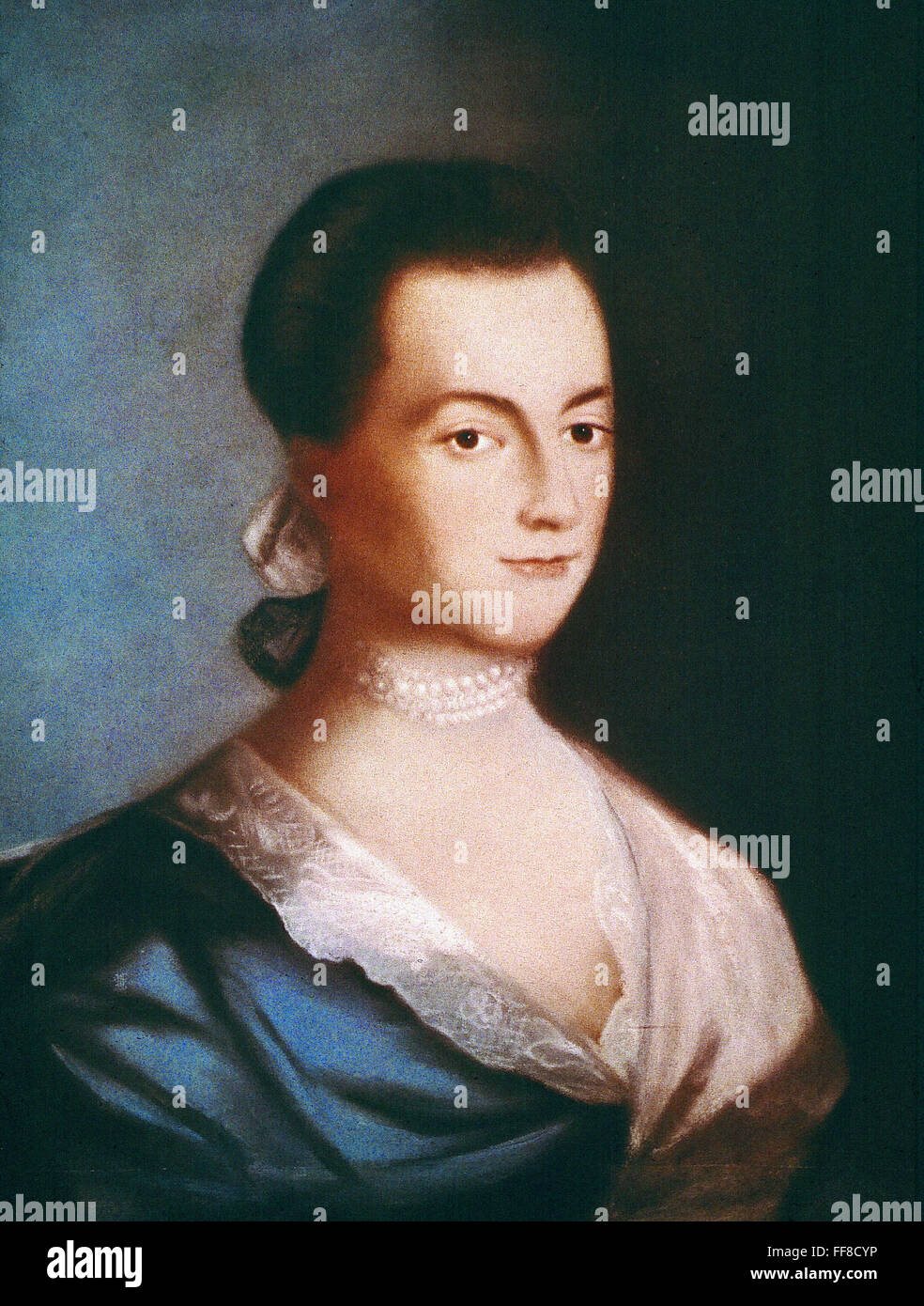 ABIGAIL ADAMS (1744-1818). /nWife of President John Adams. Pastel, 1766 ...