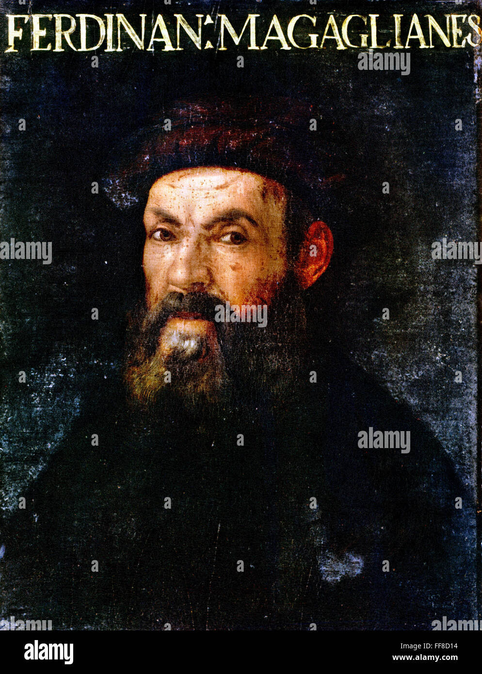 FERDINAND MAGELLAN /n(c1480-1521). Portuguese navigator. Oil on canvas ...