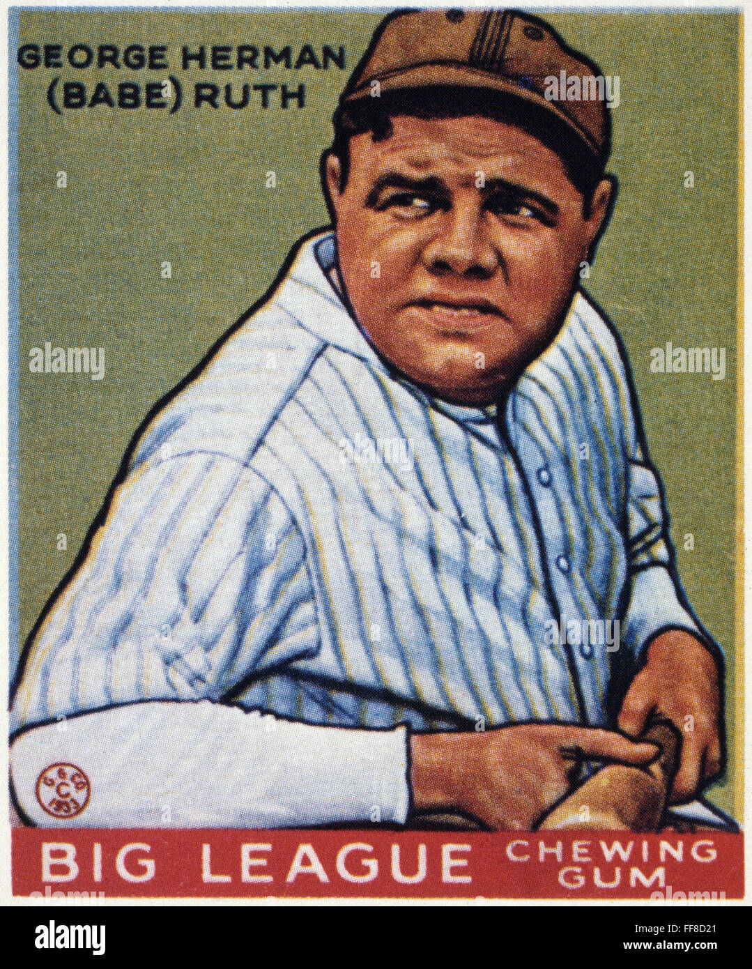 GEORGE H. RUTH (1895-1948). /nKnown as Babe Ruth. American baseball ...