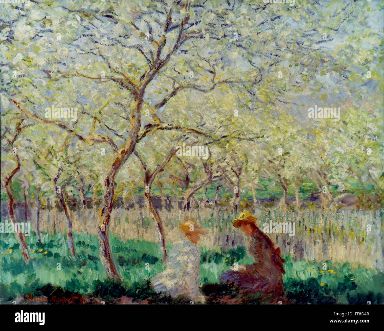 CLAUDE MONET: SPRING, 1886. /nOil on canvas Stock Photo - Alamy
