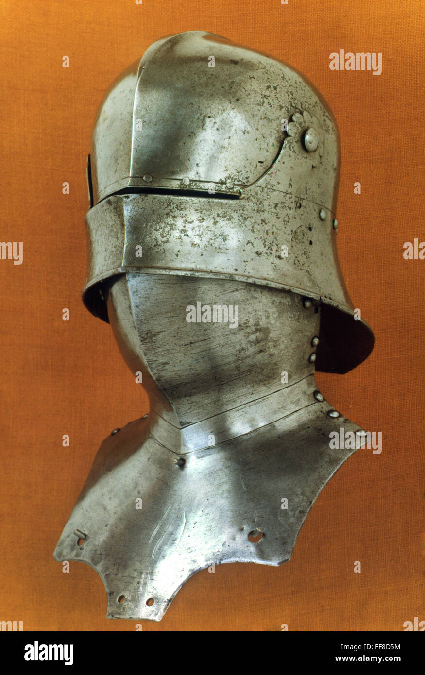ARMOR: HELMET, c1480. /nVisored sallet with bevor, South German Stock ...