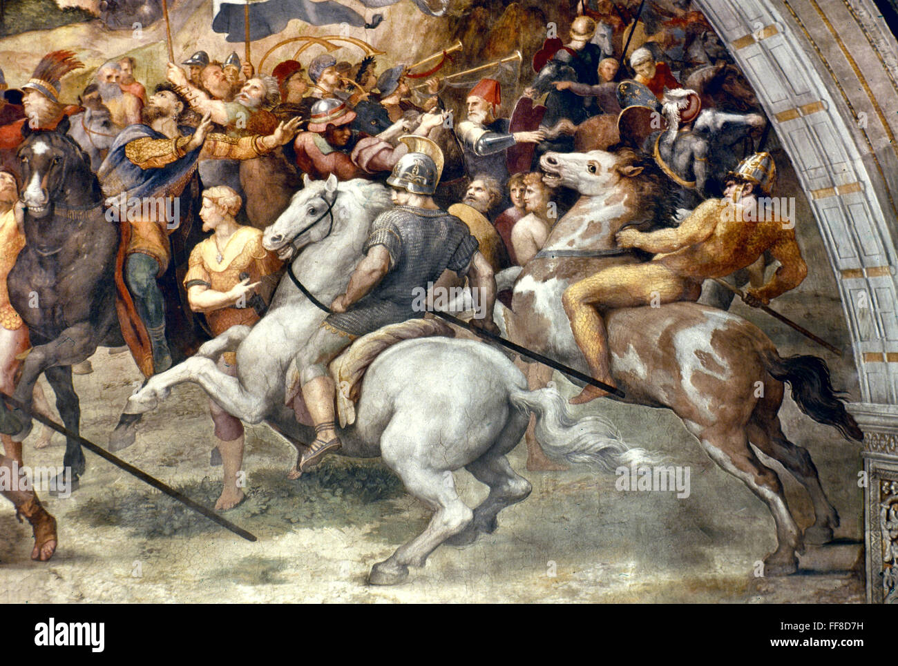 RAPHAEL: ATTILA'S HORSEMEN. /nHorsemen of Attila the Hun before Rome in ...