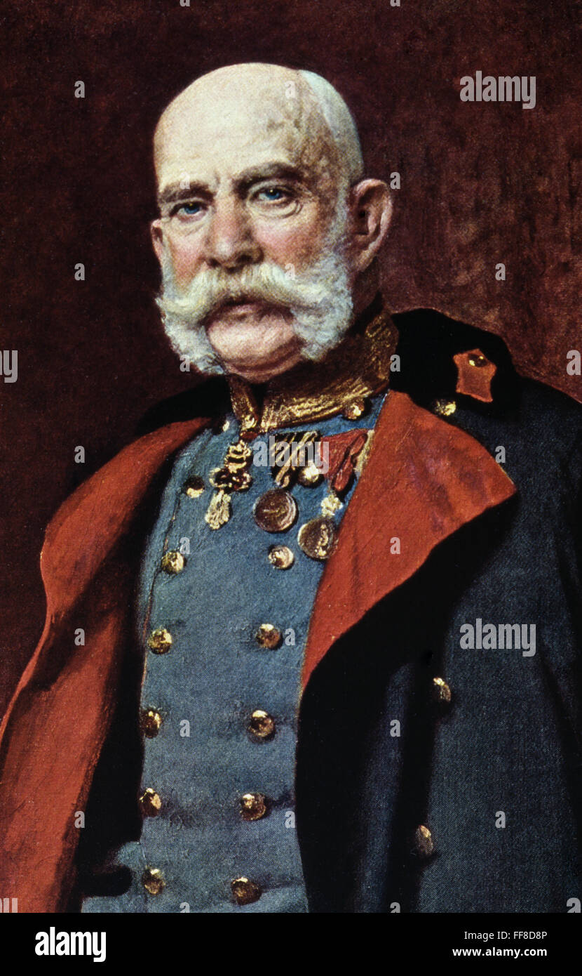 FRANCIS JOSEPH I (1830-1916). /nEmperor of Austria, 1848-1916. Oil on ...