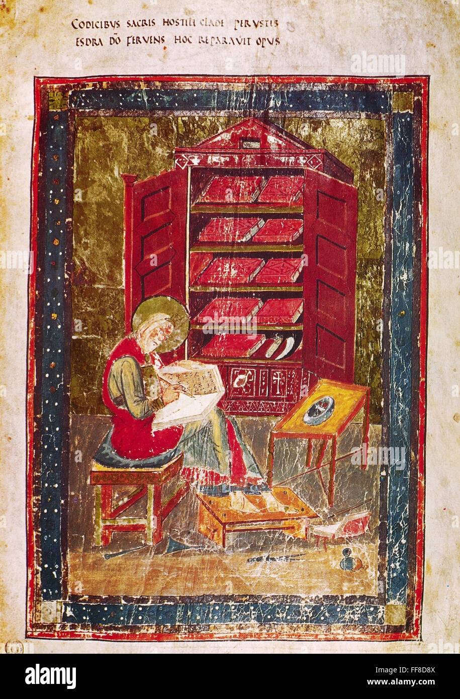 Medieval monk writing hi-res stock photography and images - Alamy