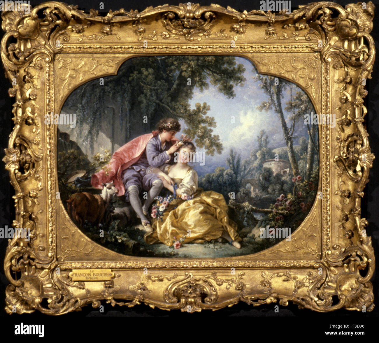 BOUCHER: SPRING, 1755. /nFrancois Boucher: Spring. Oil on panel, 1755 ...